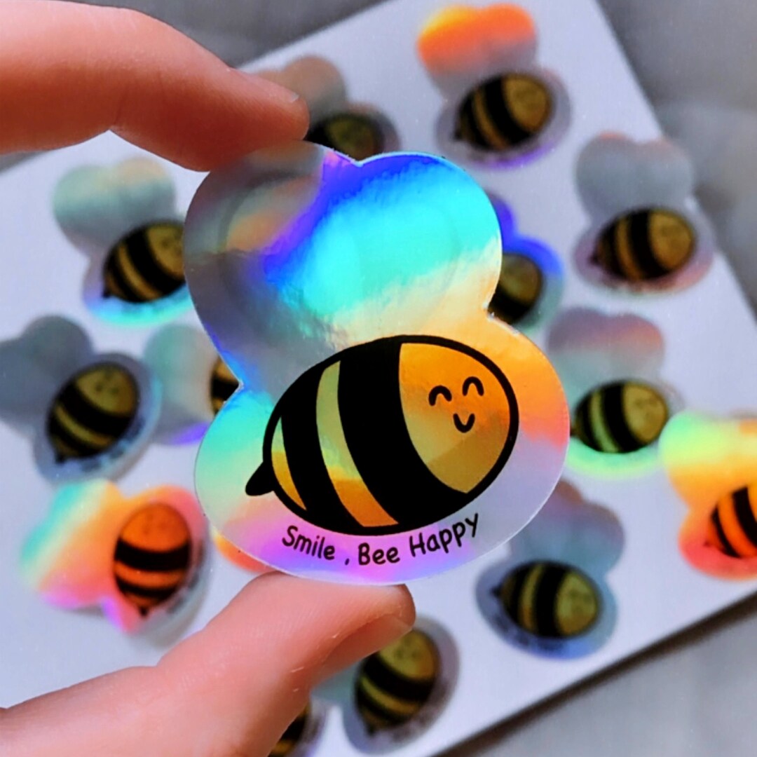 Bee Holographic Sticker LIMITED EDITION - Etsy