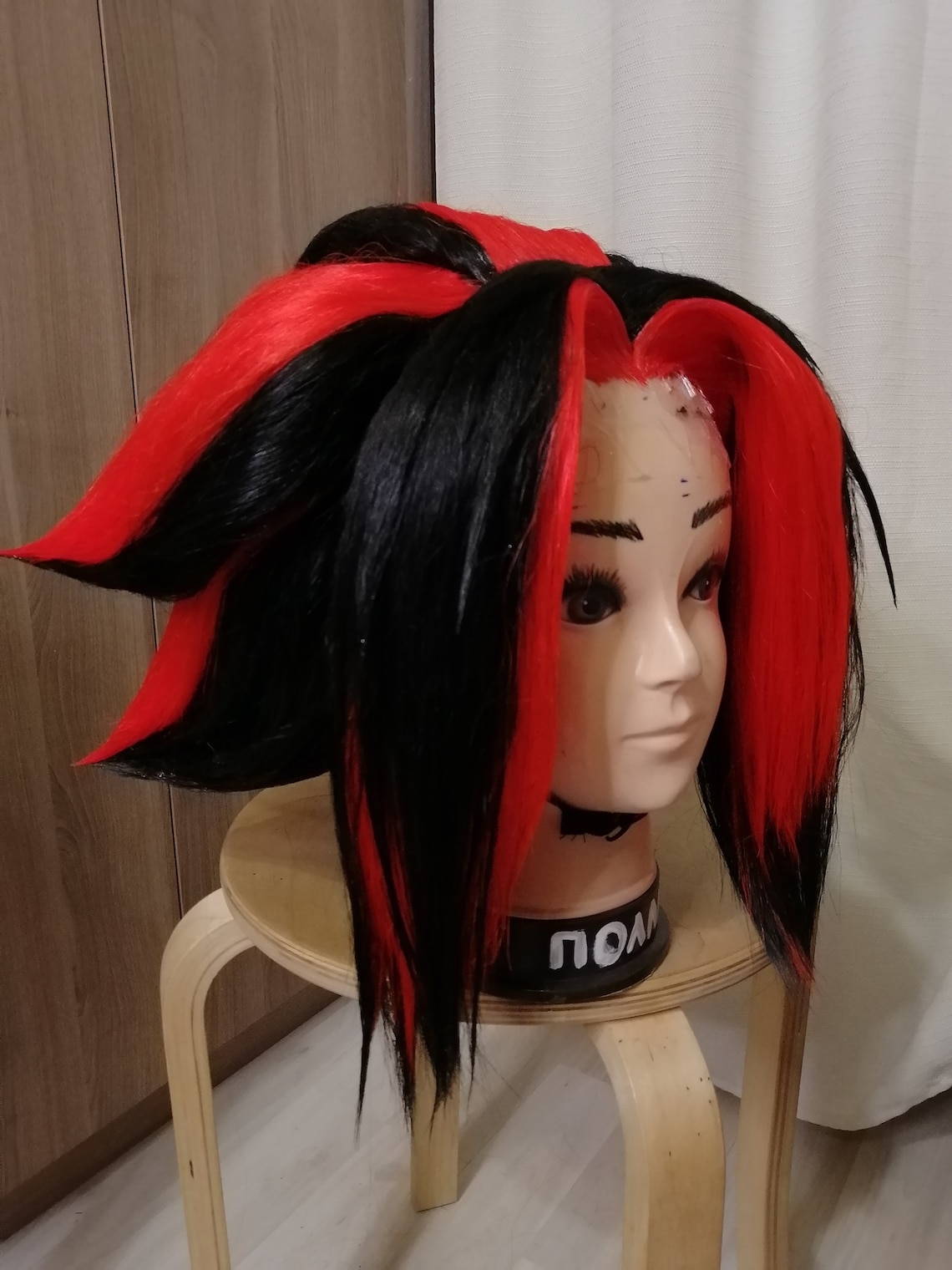 Shadow black and red cosplay wig from Sonic the Hedgehog | Etsy