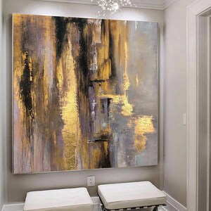 Subtle Gradients Art Light and Shadow Art Golden Leaf Painting Visual ...