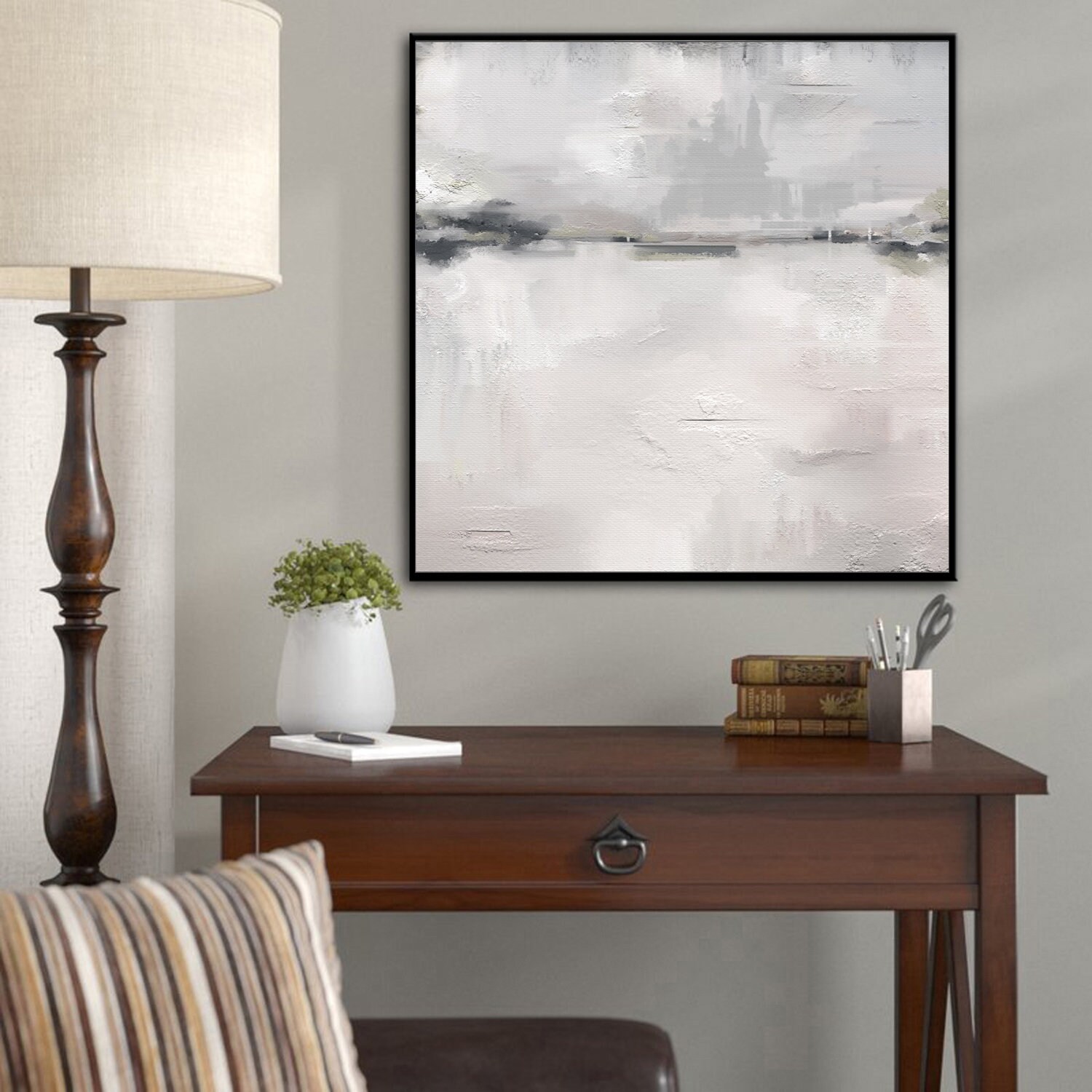 White Painting Abstract Oil Painting Original Canvas Painting | Etsy