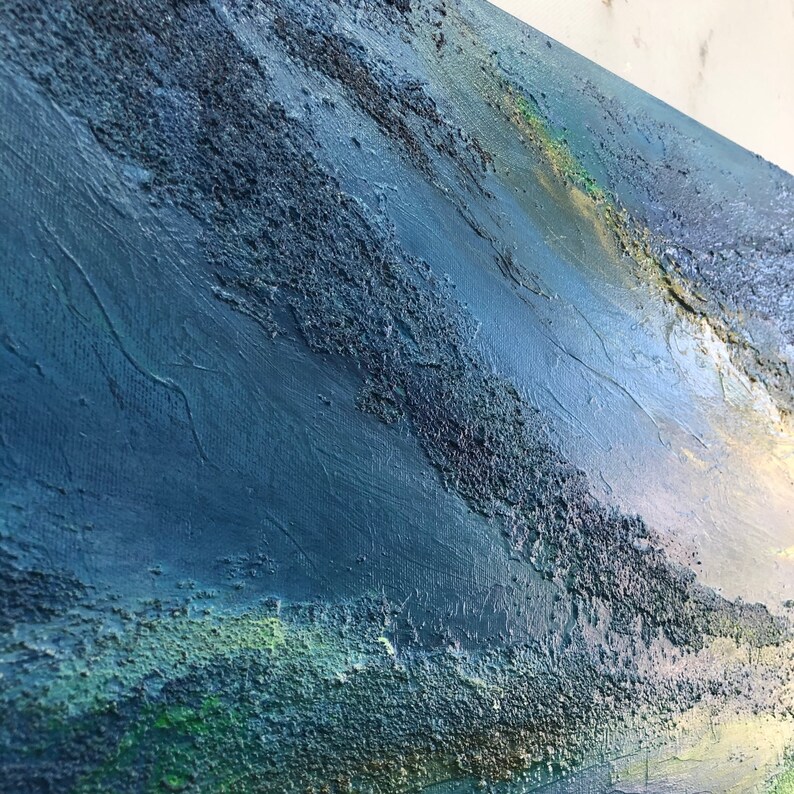 Abstract Aurora Borealis Painting on Canvas Aurora Borealis | Etsy