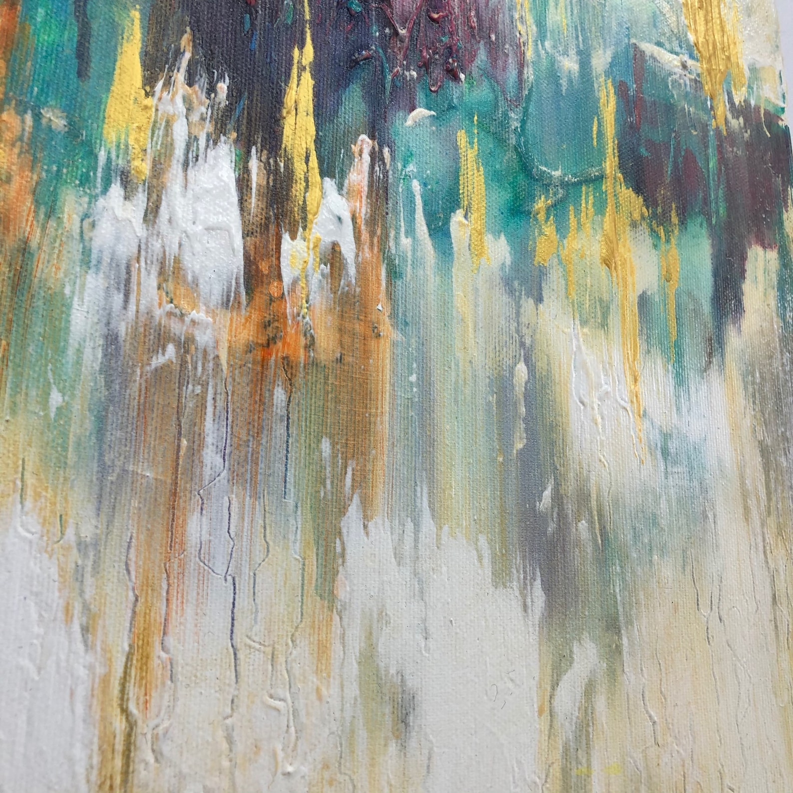 Modern Colorful Abstract Large Acrylic Painting Original | Etsy