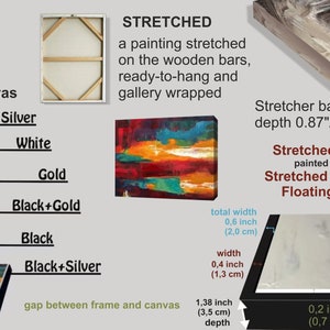 Large Abstract Painting in Blue, Red, and Beige – Textured Mark Rothko ...