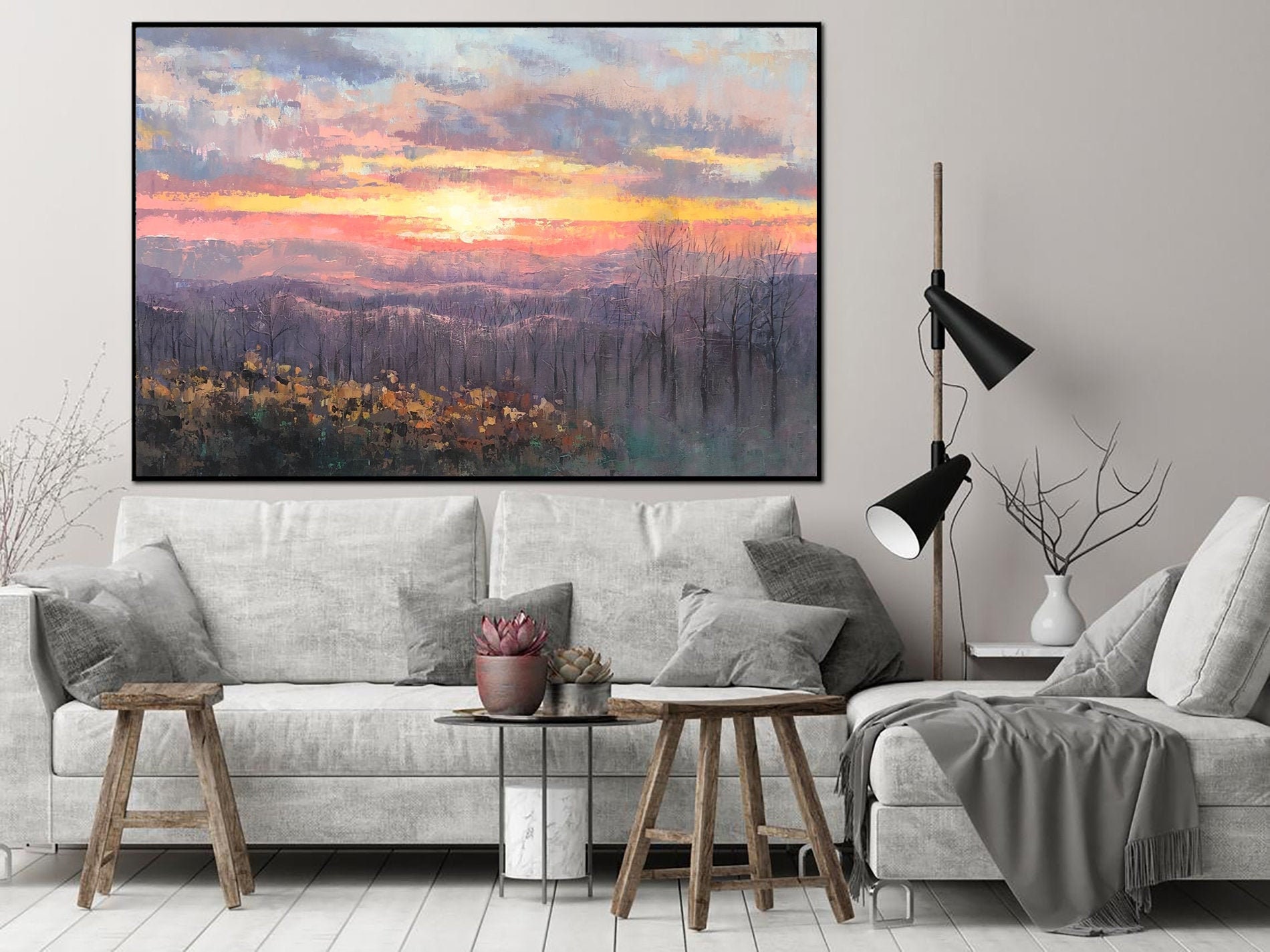 Sunset Paintings On Canvas