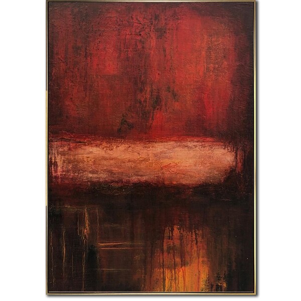 Red Abstract Art - Etsy
