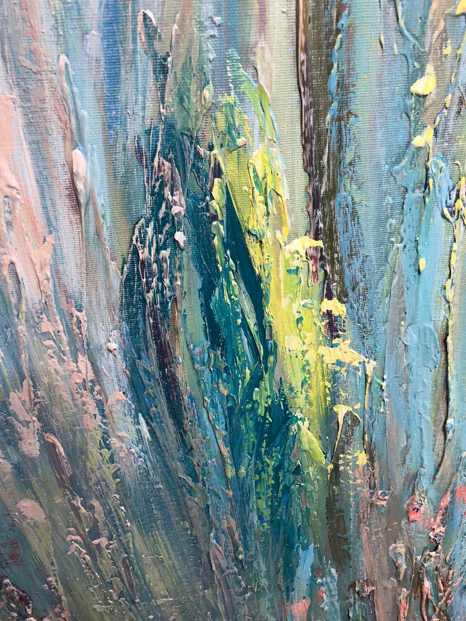 Colorful Abstract Painting Claude Monet Wall Art Original | Etsy