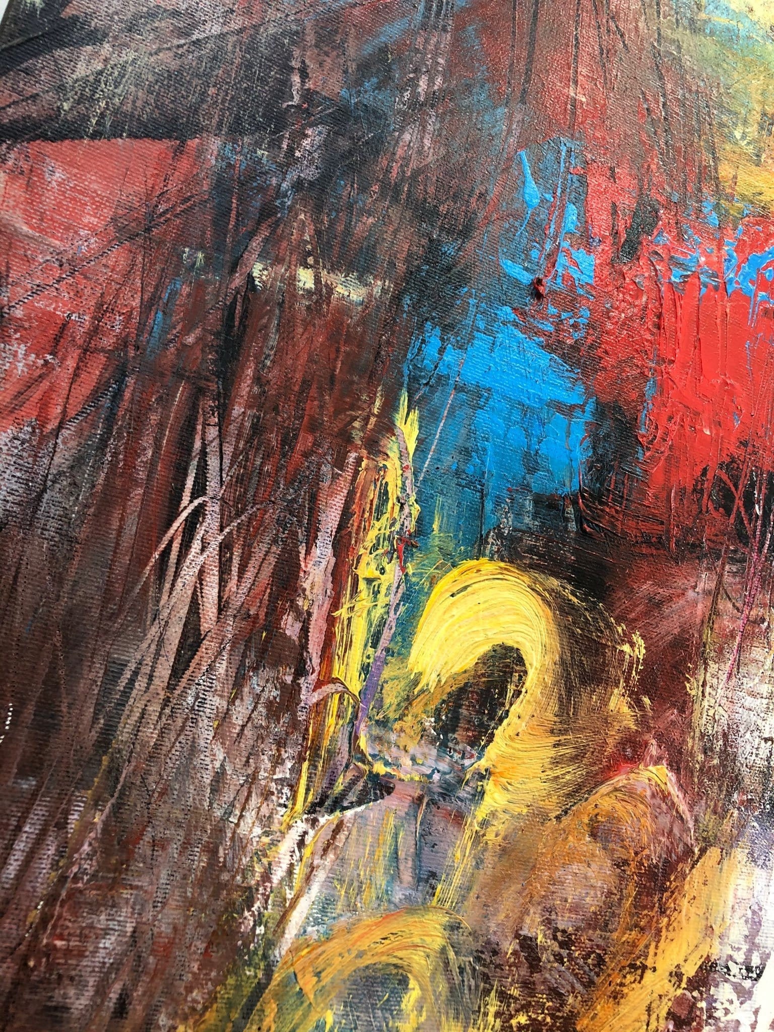 Colorful Abstract Painting Claude Monet Wall Art Original - Etsy