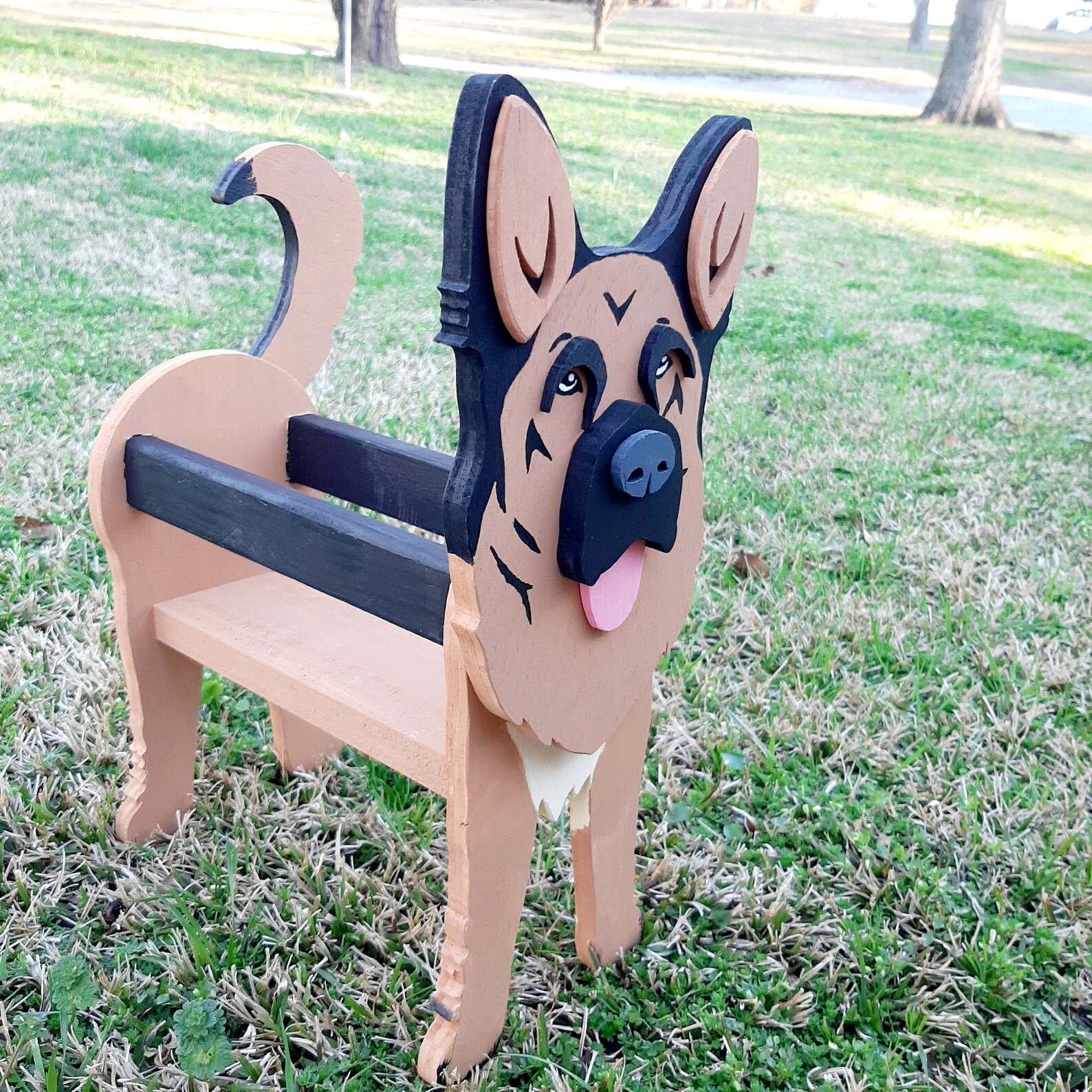 Scroll Saw Pattern German Shepherd Planter, Animal Planter - Etsy