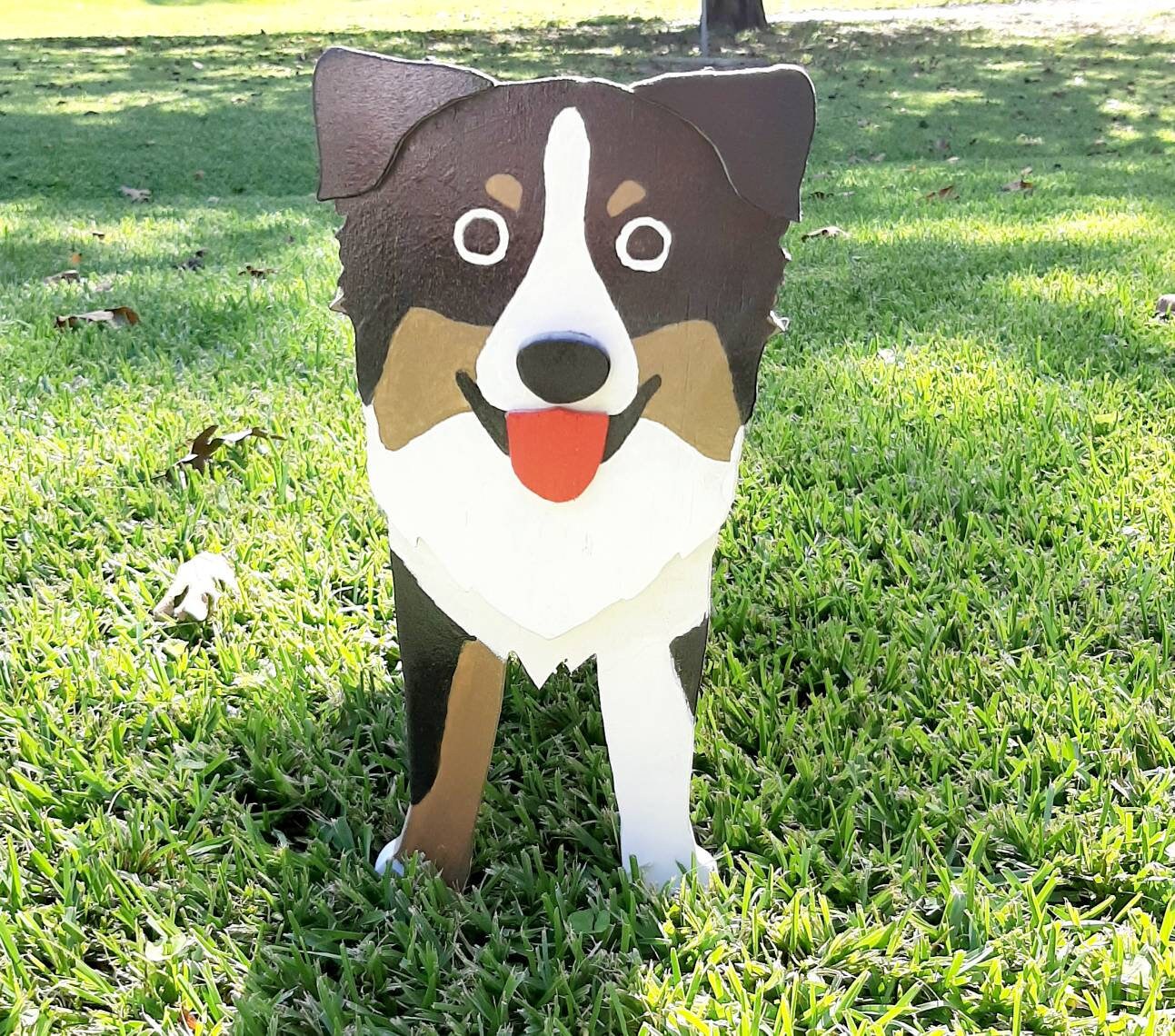 Scroll Saw Pattern Australian Shepherd or Border Collie Dog Planter - Etsy