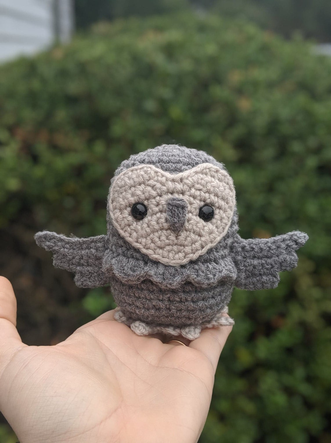 Gray Owl Crochet Pattern - Etsy