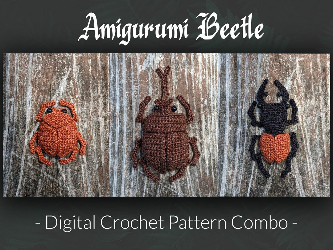 Amigurumi Beetle - Crochet Pattern Combo Pack - Etsy