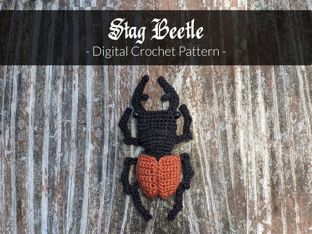 Stag Beetle - Amigurumi Crochet Pattern - Etsy