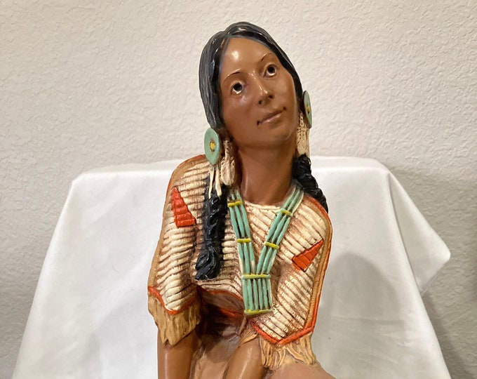 Vintage Universal Statuary 1980 #693 Native American Women Gathering ...