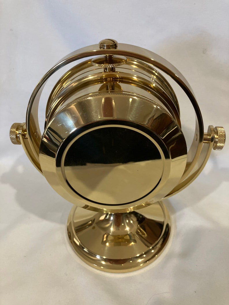 Vintage Howard Miller Solid Brass Schooner Nautical Desk Clock - Etsy
