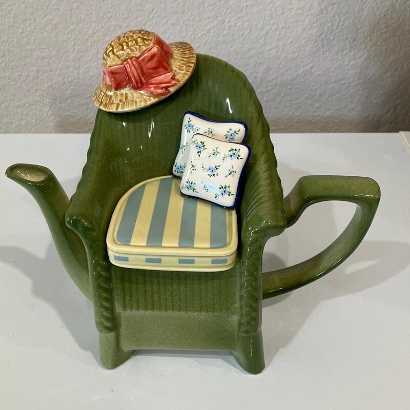 Green Teapot - Etsy