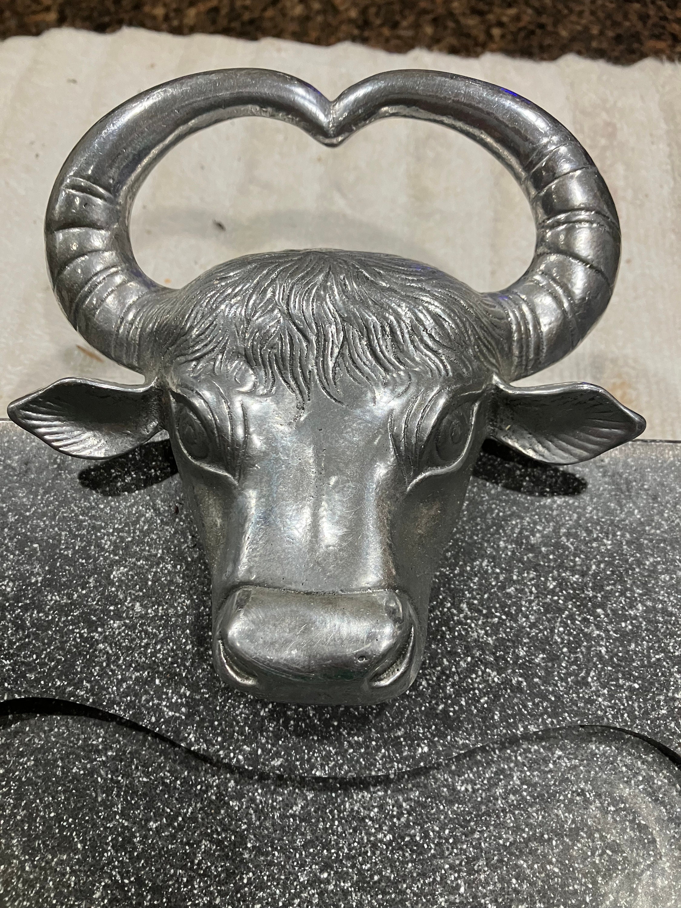 Arthur Court Designs Large Cow Head Handle Meat Carving Cheese - Etsy