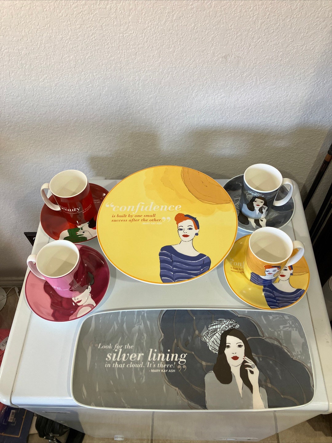 Mary Kay Ash 10 Piece Hostess Set 4 Coffee Cups 4 Saucers Cake - Etsy