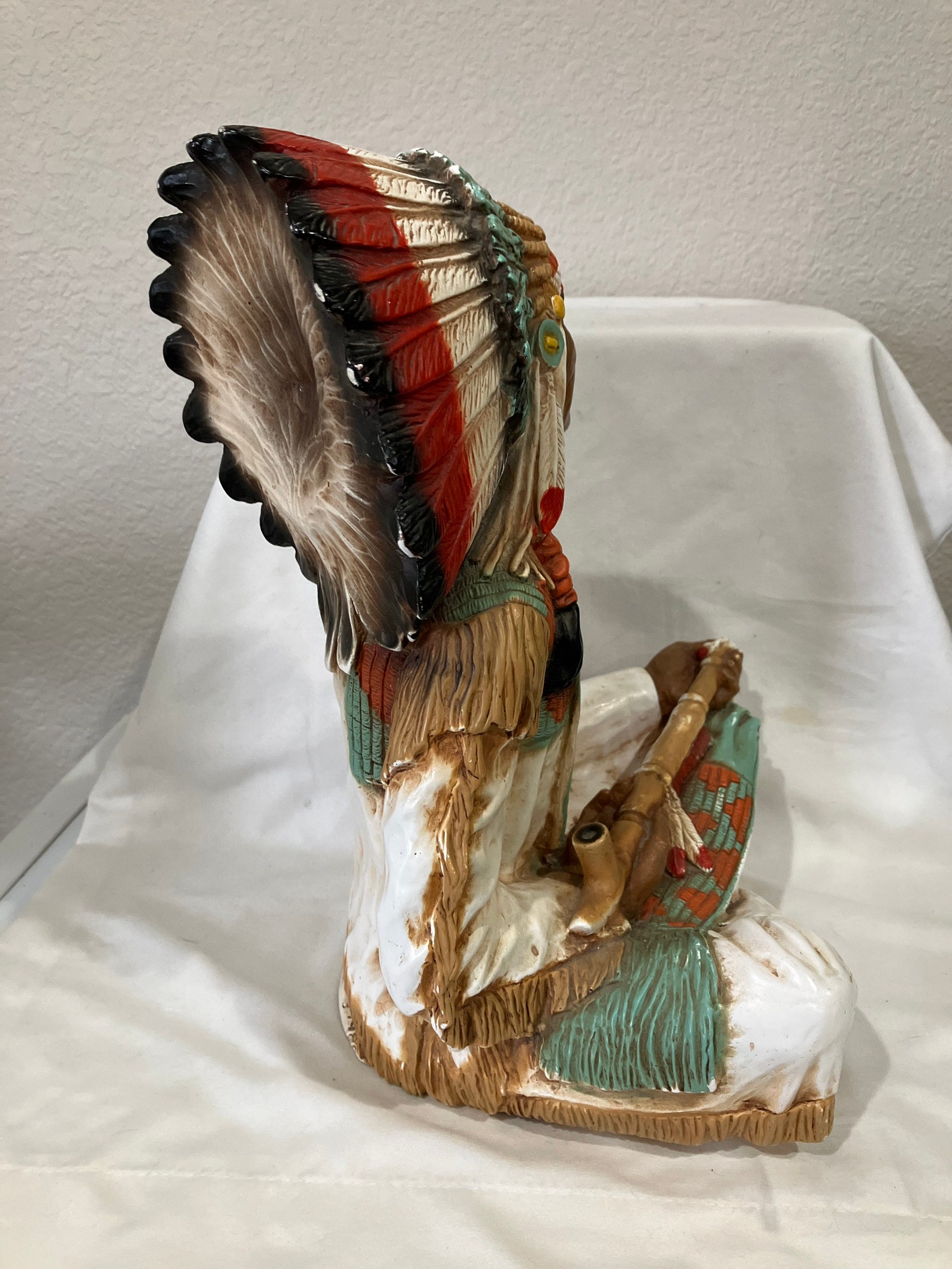 Vintage Universal Statuary 1980 691 Native American Chief - Etsy