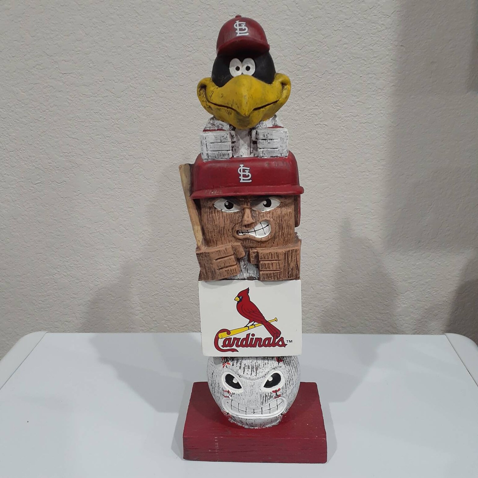 St Louis Cardinals BaseBall Tiki Totem Pole 16 Inch Tall | Etsy