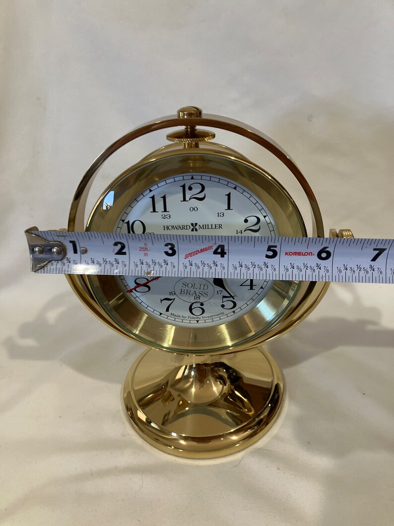 Vintage Howard Miller Solid Brass Schooner Nautical Desk Clock - Etsy