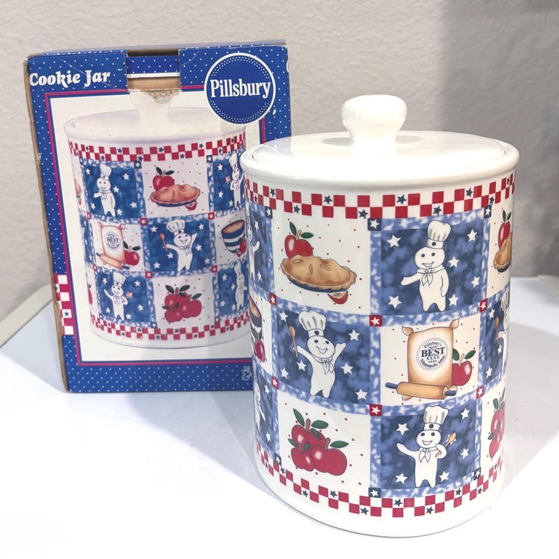 Pillsbury Dough Boy Cookie Jar - Etsy