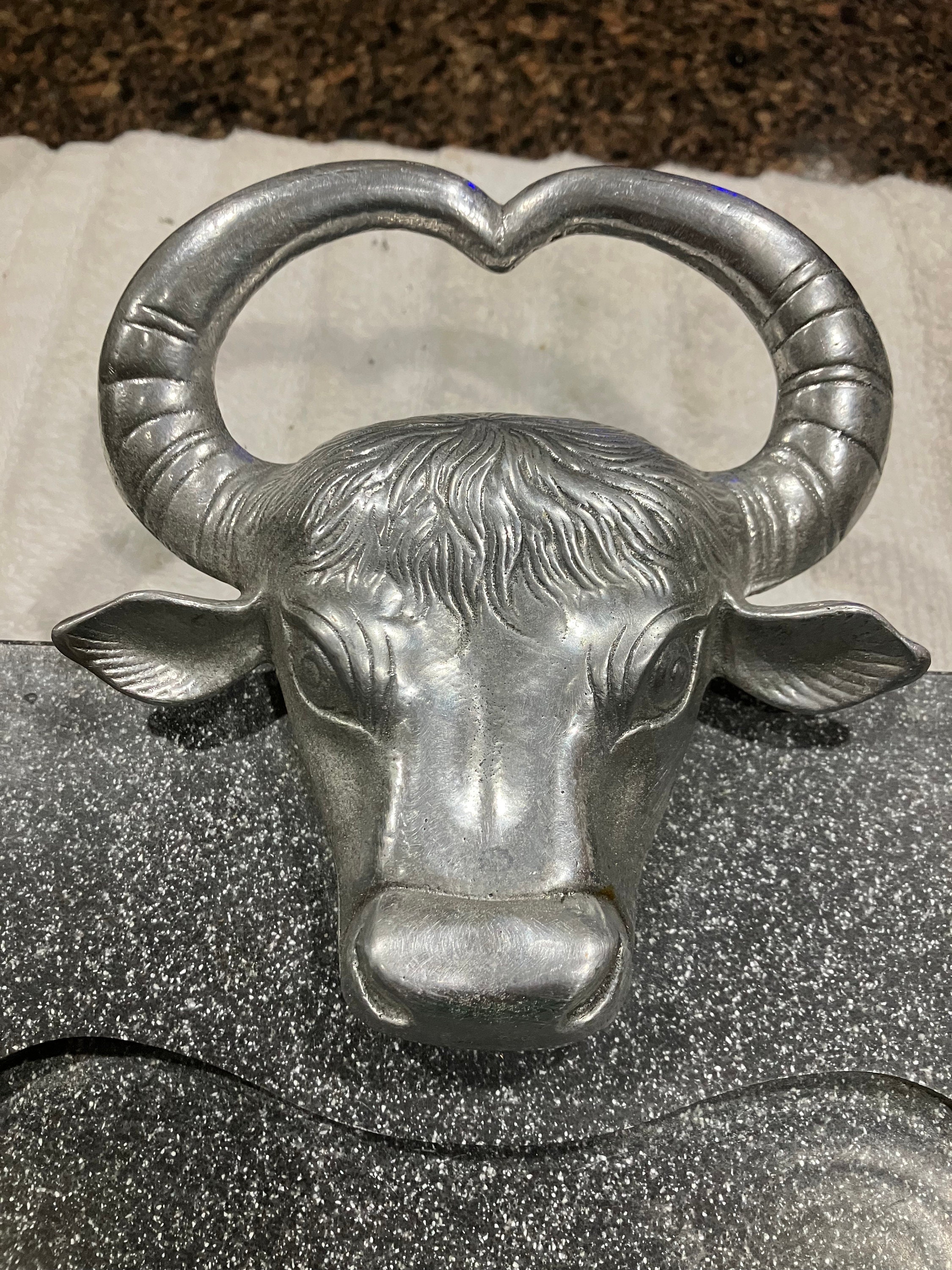 Arthur Court Designs Large Cow Head Handle Meat Carving Cheese - Etsy