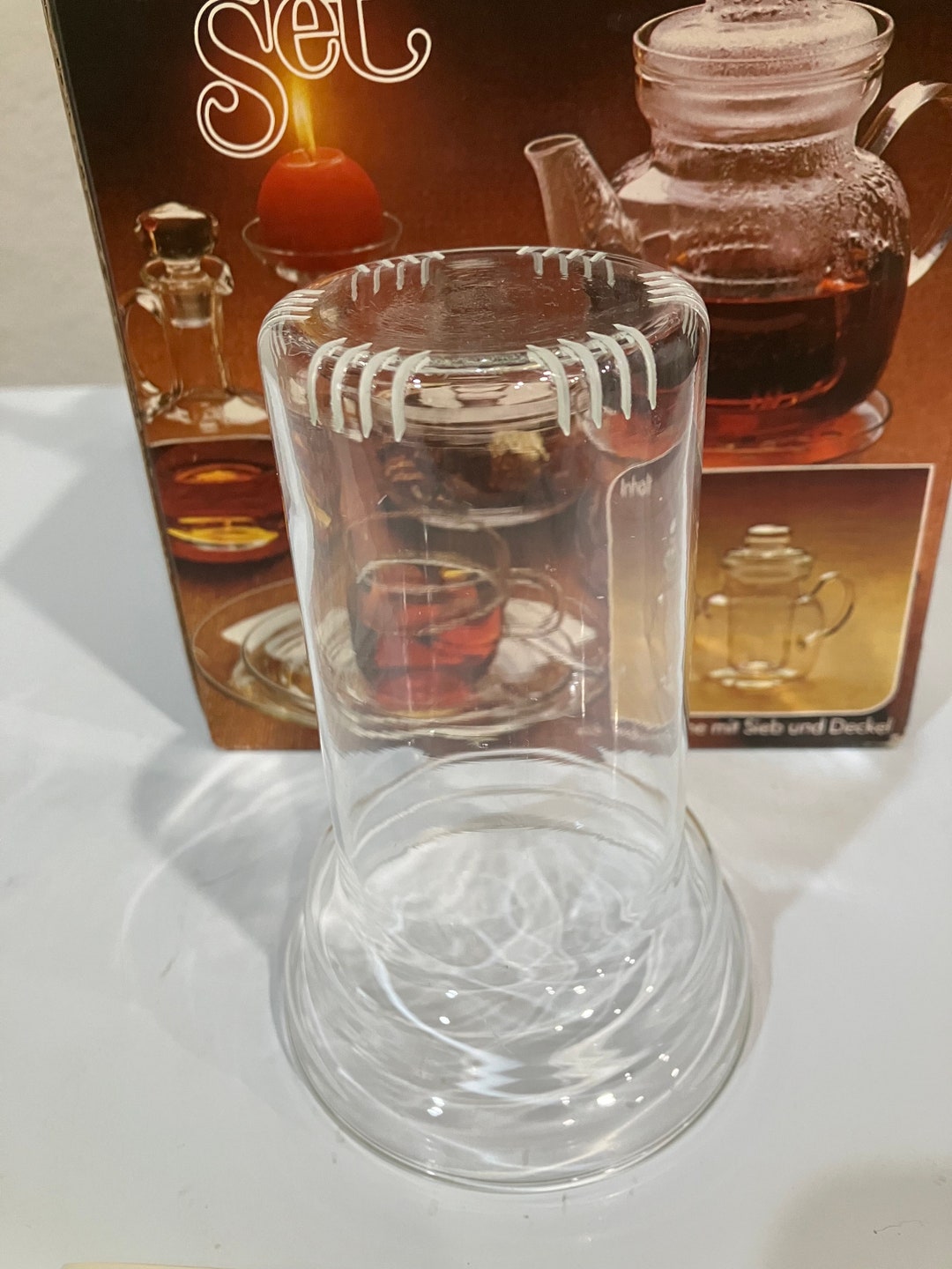 Handmade Schott Zwiesel Glaswerke Tea Pot Mid Century Clear Art Glass ...