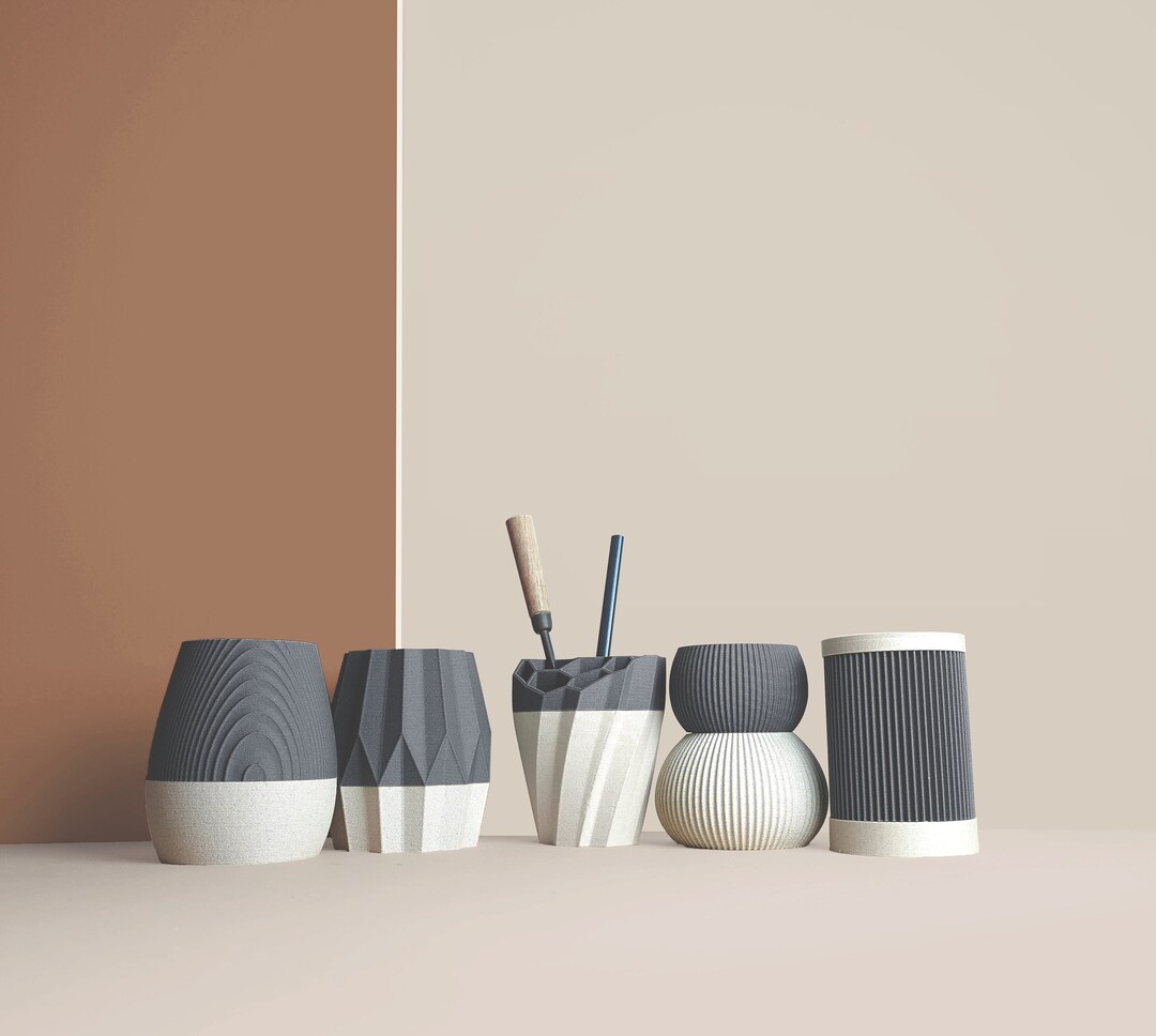 Pencil Pots, Desk Organizer Made With Recycled Wood, Idea for Office ...