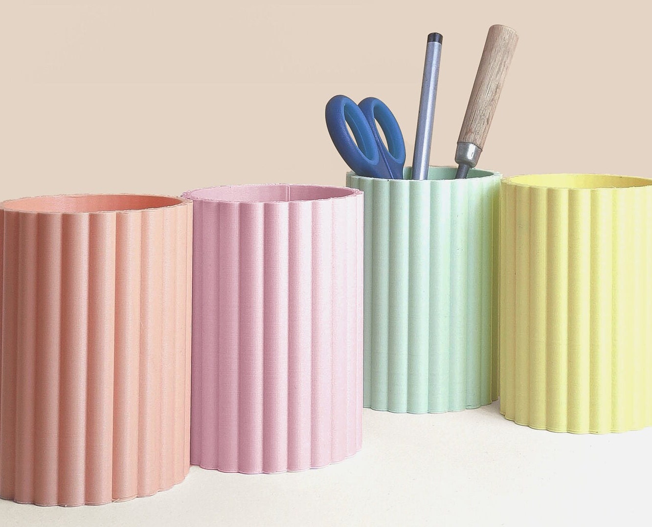 Recycled Plastic Pencil Holder Pencil Storage Idea for | Etsy