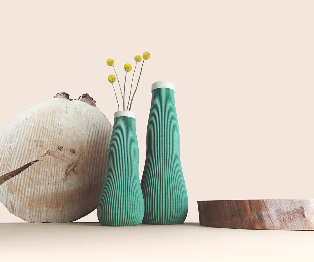 Indoor Vase in Recycled Wood Fiber for Dried Flowers, 3D Design ...