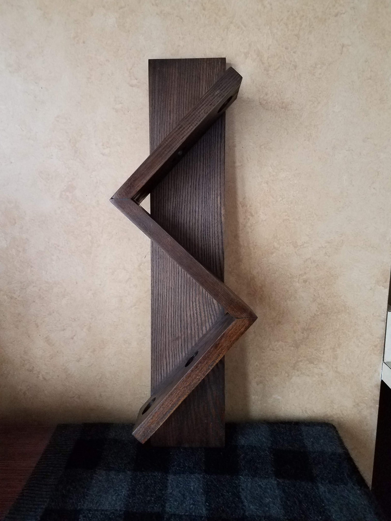 Wood Zig Zag Wine Rack - Etsy