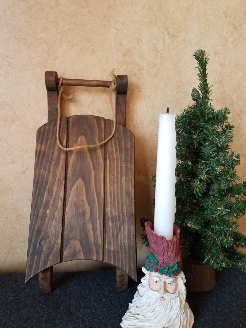 Decorative Wooden Sled - Etsy