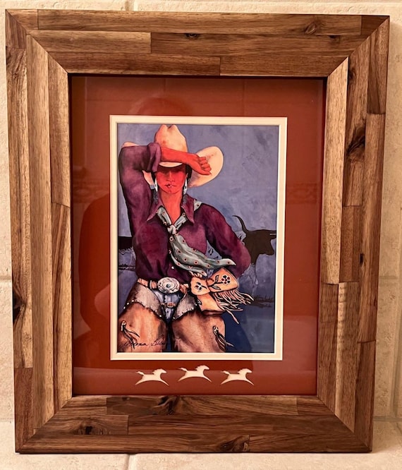 Doreman Burns Cowgirl Signed Print Matted Framed Western | Etsy