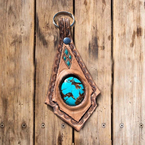 Custom Leather Key Ring Hand Tooled Carved Leather Hand - Etsy