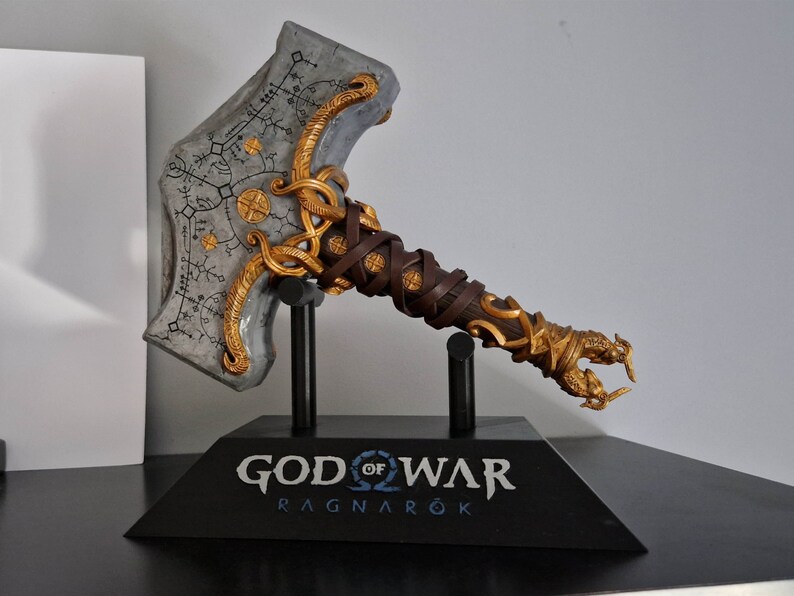 Mini God of War Ragnarok Thor's Mjolnir Hammer With Stand - Etsy Ireland