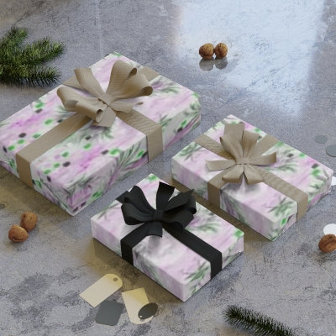 Vivianne Lilac Wrapping Paper - Etsy