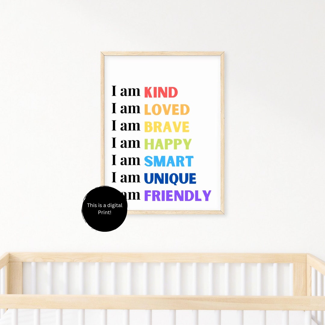 Positive Affirmation, Growth Mindset, Classroom Decor, Positive Nursery ...