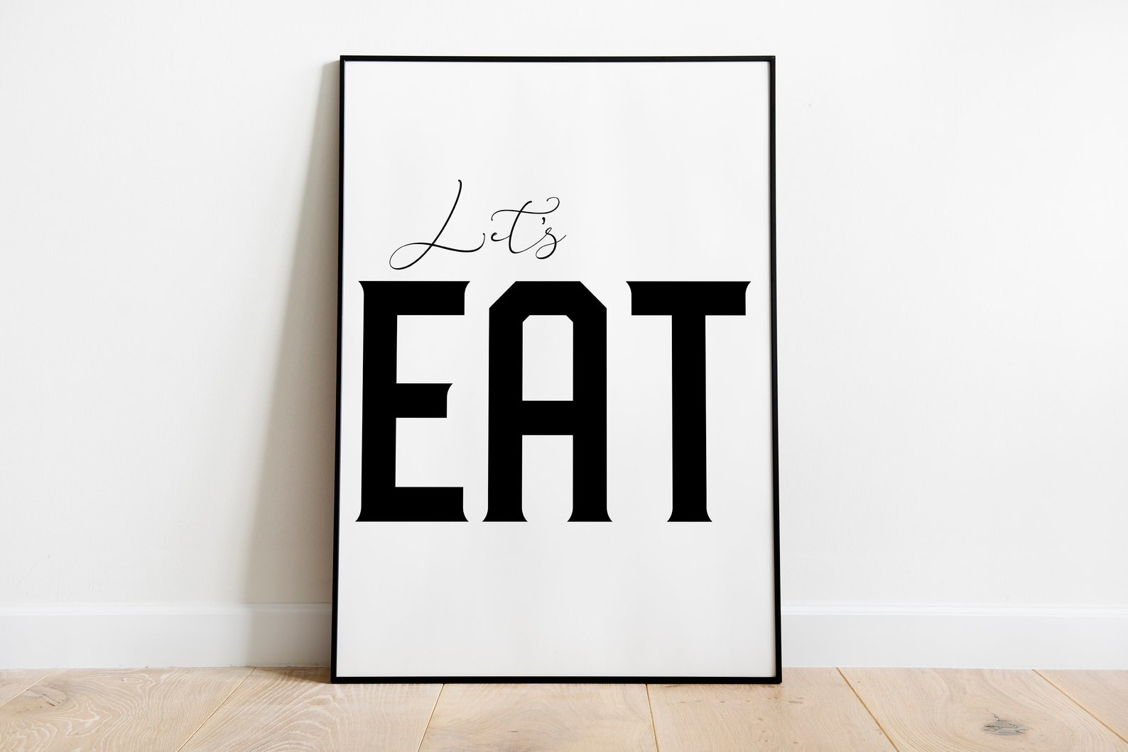 Let's Eat | Printable | Wall Art | Instant Download | Home Decor | Sign ...