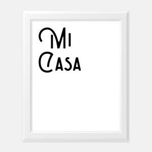 Mi Casa Su Casa Set | Printable | Wall Art | Instant Download | Home ...