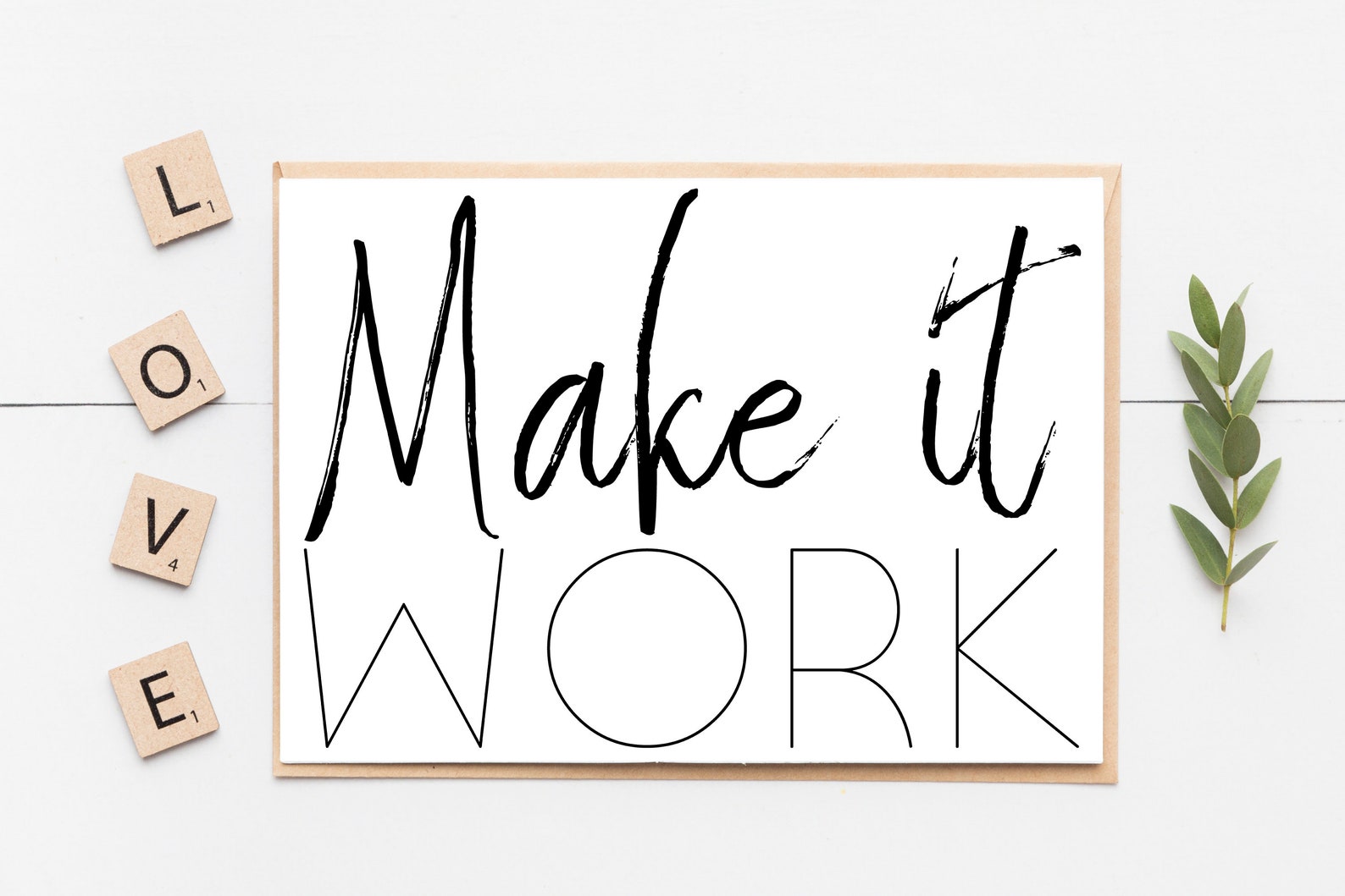 Make It Work Printable Wall Art Instant Download Home | Etsy