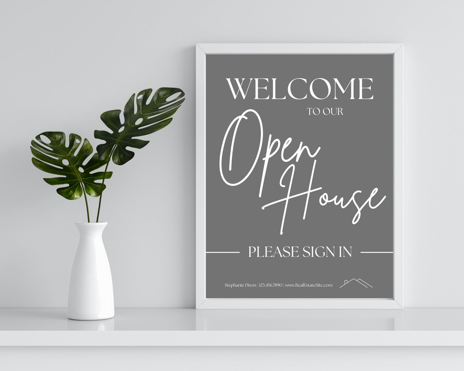 Real Estate Open House Set Printable Real Estate Sign Sign-in Welcome ...