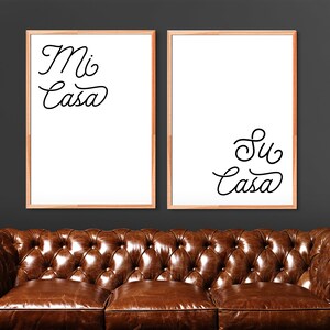 Mi Casa Su Casa Set | Printable | Wall Art | Instant Download | Home ...