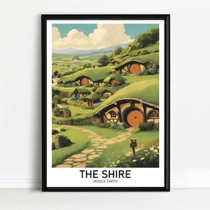 The Shire Travel Poster | Printable | Wall Art | Instant Digital ...
