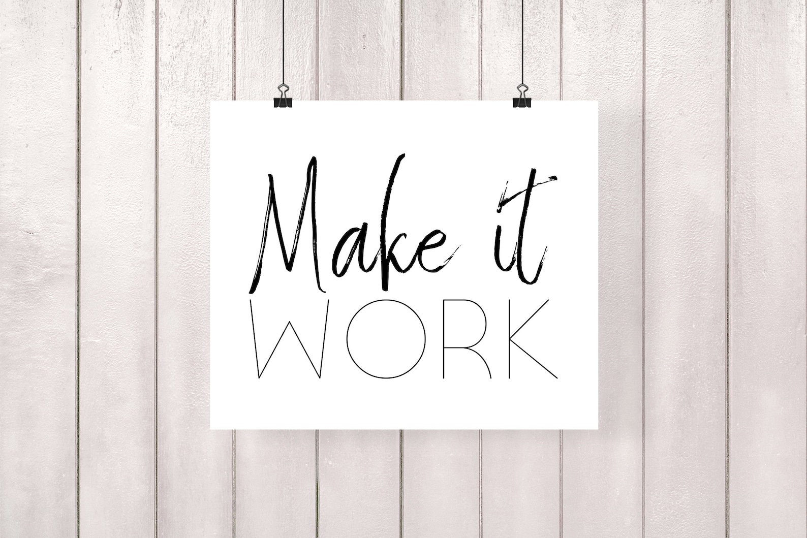 Make It Work Printable Wall Art Instant Download Home - Etsy