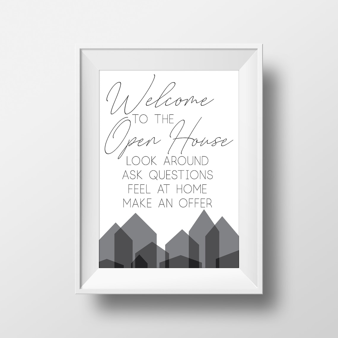 Welcome to the Open House Sign Printable Sign Instant Download Welcome ...