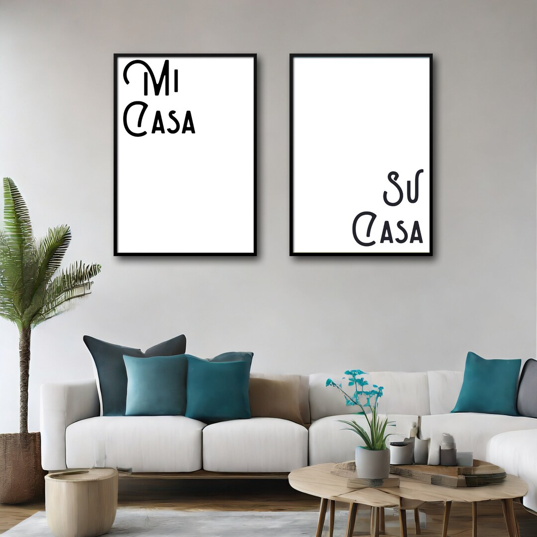Mi Casa Su Casa Set | Printable | Wall Art | Instant Download | Home ...
