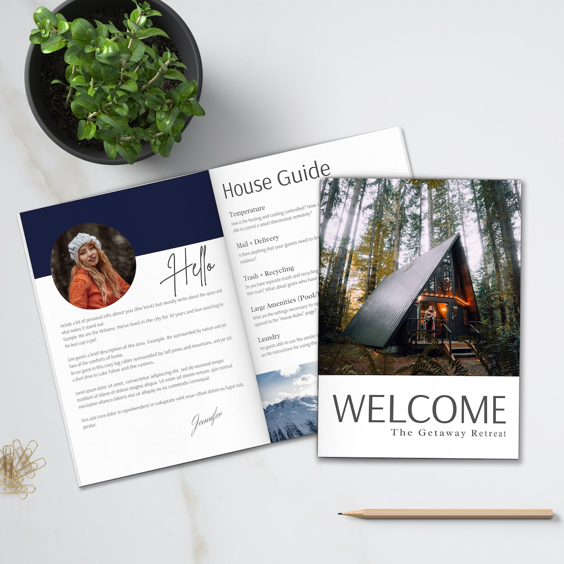 Airbnb Welcome Book Template 20 Page Host Guidebook Canva | Etsy