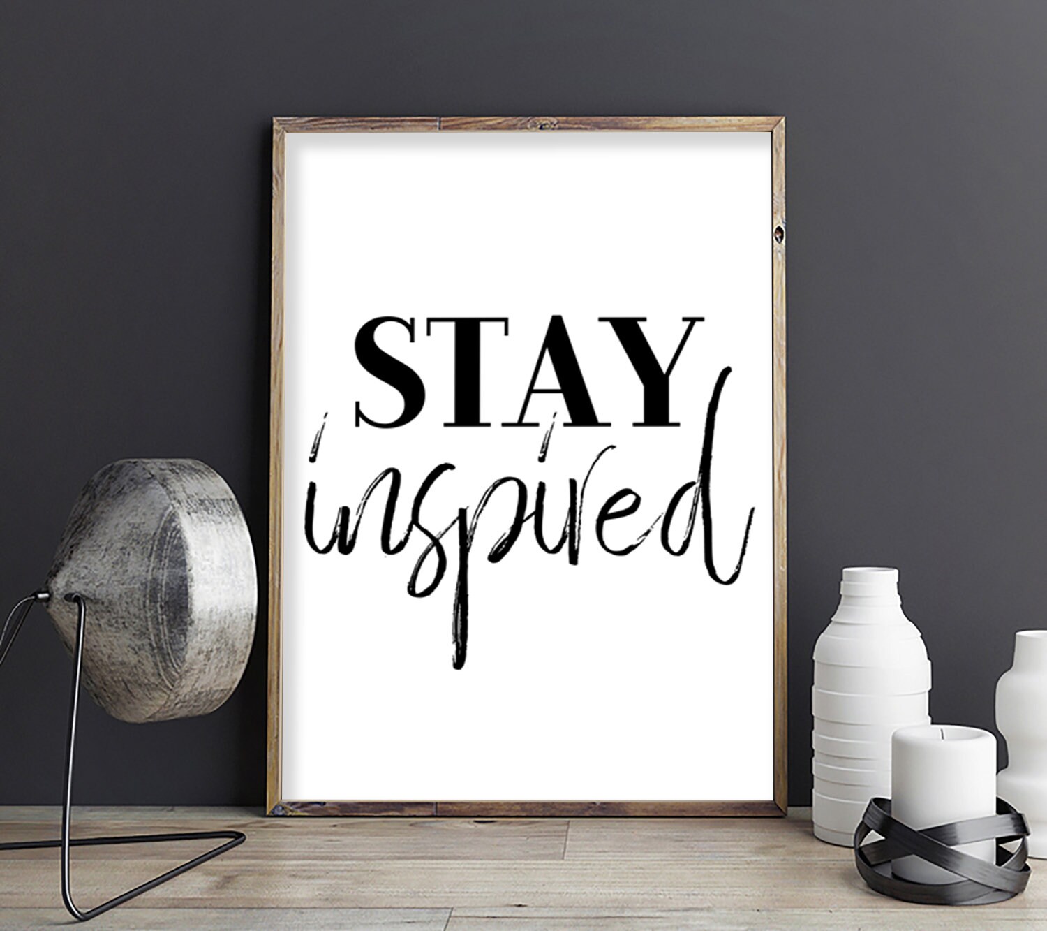 Stay Inspired Sign Printable Wall Art Instant Download Office Home Home ...