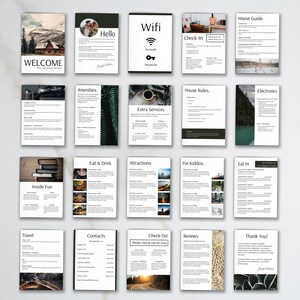 Welcome Book Template 20 Page Host Guidebook 40 Bonus | Etsy Canada