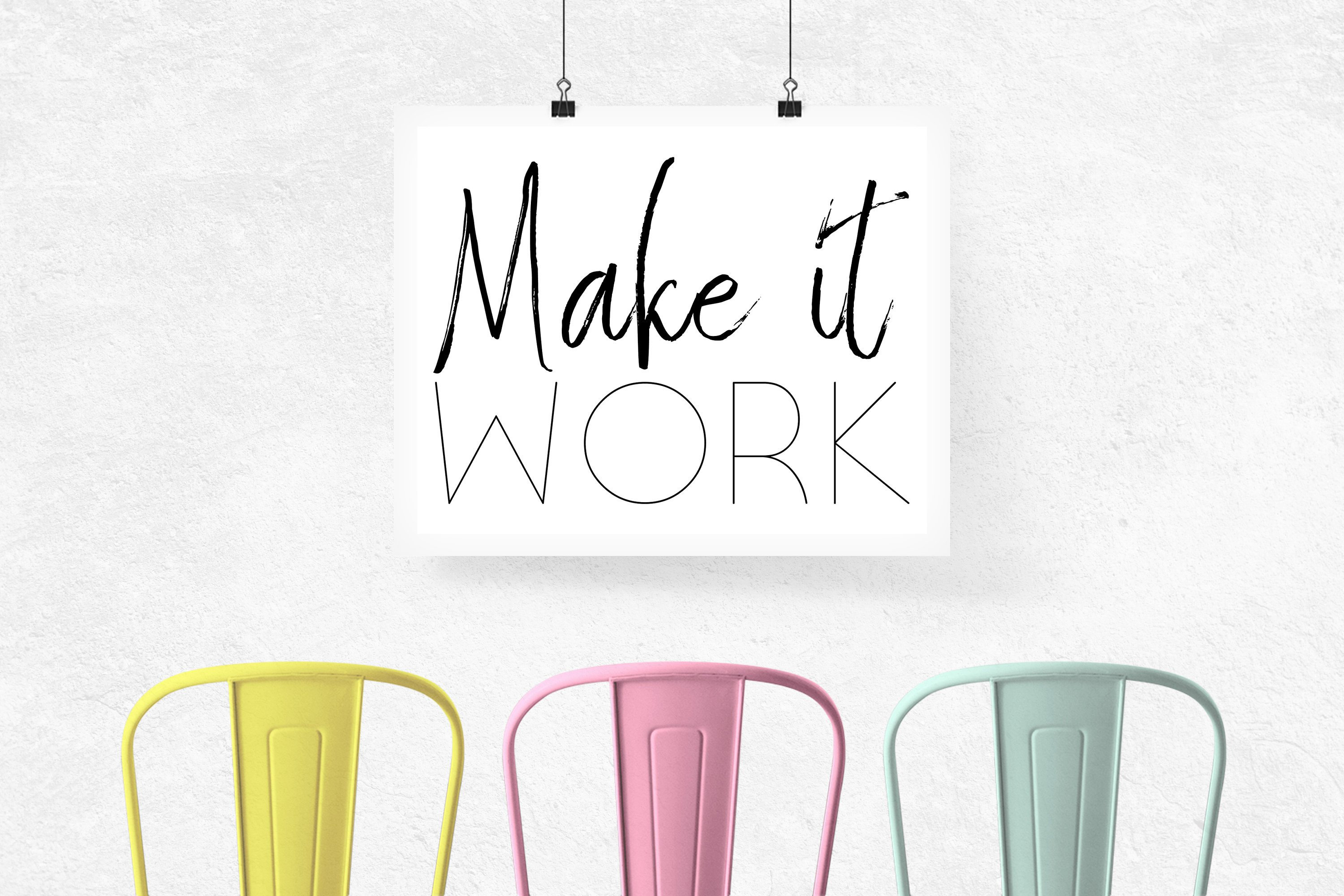 Make It Work Printable Wall Art Instant Download Home - Etsy